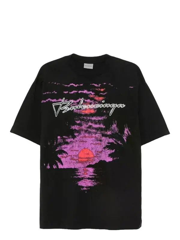 Balenciaga Dream Graphic-print T-shirt - Black