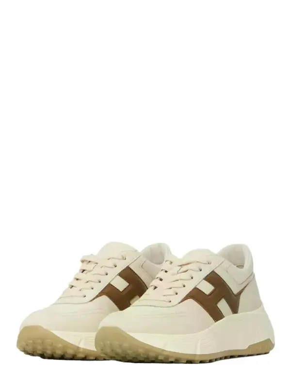Hogan H641 Logo-patch Sneakers - Neutrals