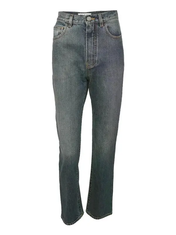 Alaïa High-waist Straight-leg Jeans - Blue