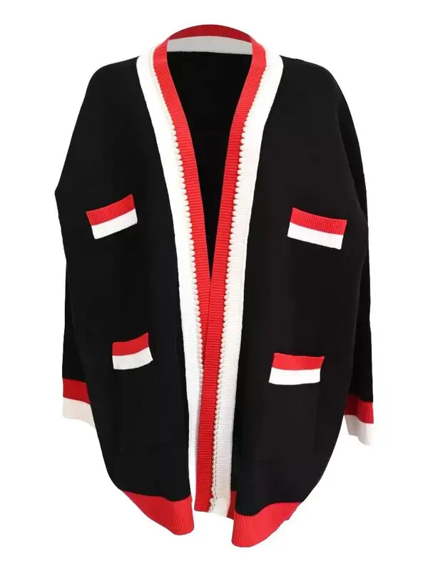 Sandro Dave Faux-pearl Cardigan - Black