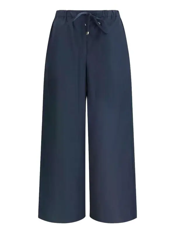 Max Mara Drawstring Wide-leg Trousers - Blue