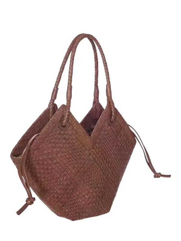 IBELIV Trinity Woven-leather Tote Bag - Brown