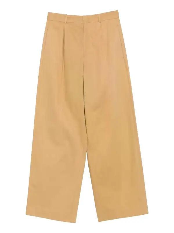 Loewe Wide-leg Pleated Trousers - Neutrals