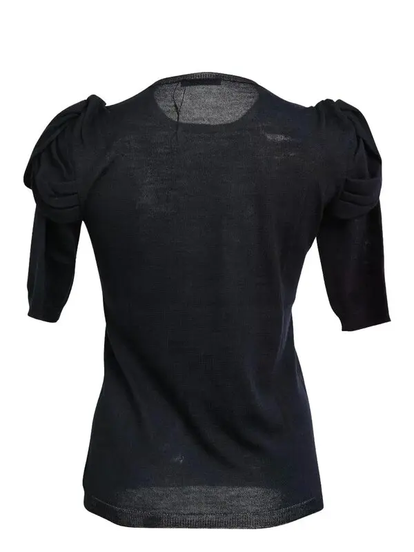 Prada Puff-sleeve Top - Black