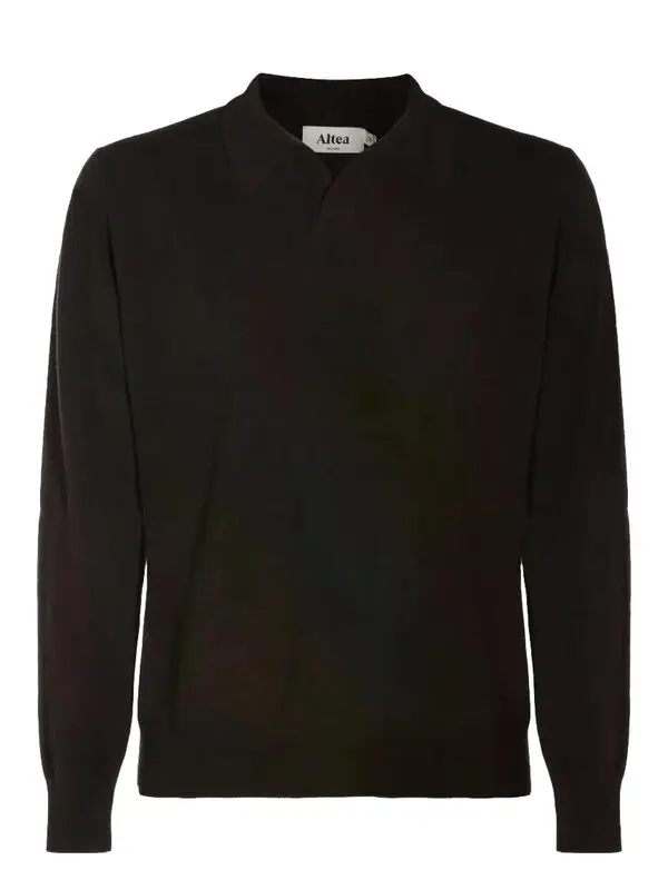 Altea Polo-collar Top - Brown