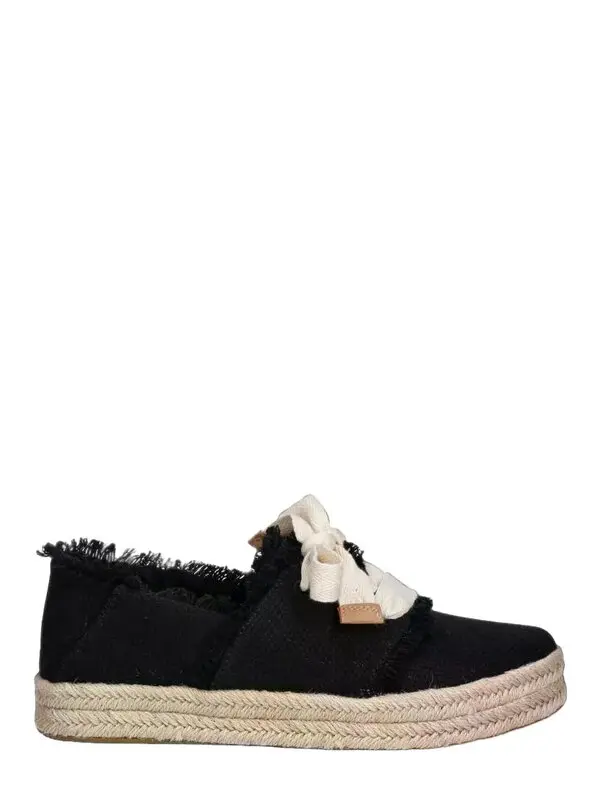 Toms Carolina Frayed Espadrille Sneakers - Black