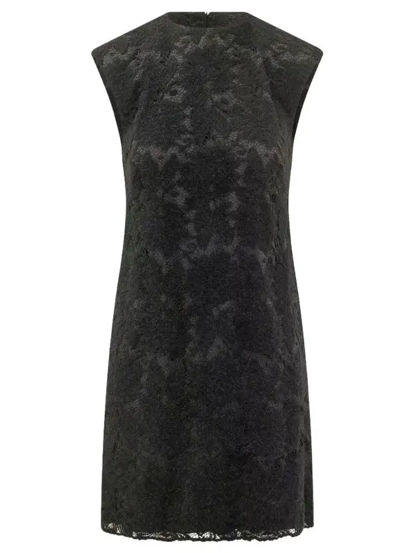 LE SULLY STUDIO Lace Sleeveless Mini Dress - Black