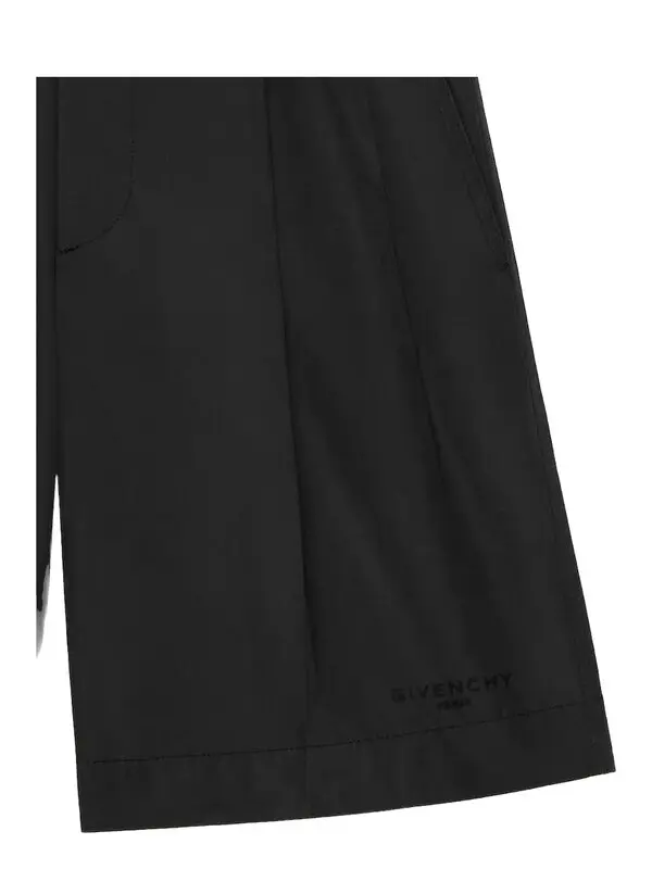 Givenchy Bermuda Shorts In Poplin - Black