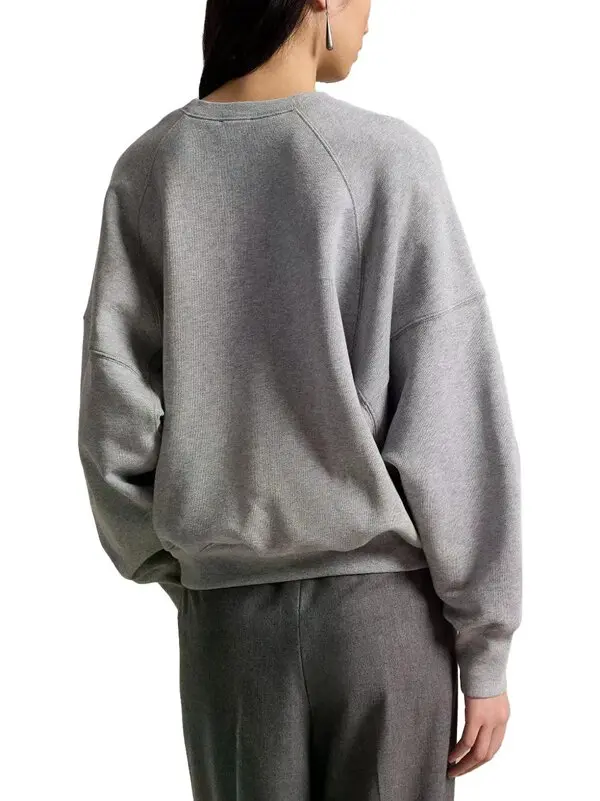 Polo Ralph Lauren Logo-print Raglan-sleeve Sweater - Grey