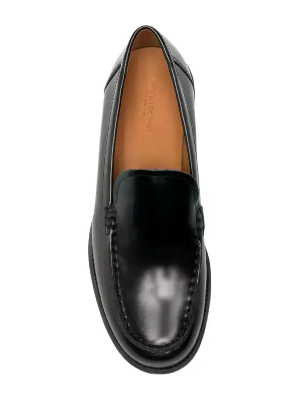 VAGABOND SHOEMAKERS Polished Leather Loafers - Black