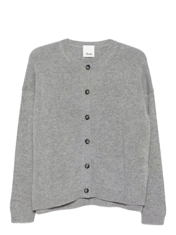ALLUDE Button-up Cardigan - Grey