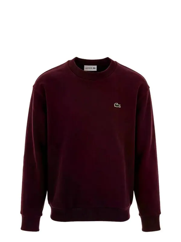 Lacoste Cotton Fleece Sweatshirt - Red