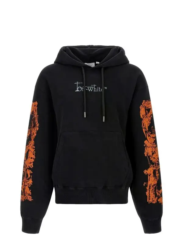 Off-White City Nature Cotton Hoodie - Black