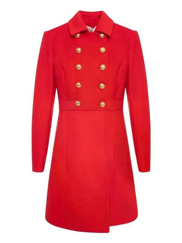 FRACOMINA Double-breasted Coat - Red