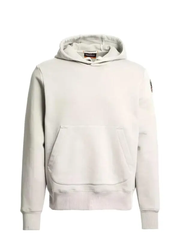 PARAJUMPERS Logo-patch Fleece Hoodie - Neutrals