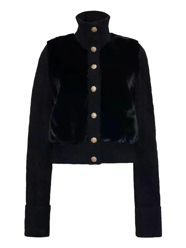 Cara Cara Logan Cable-knit Cardigan - Black