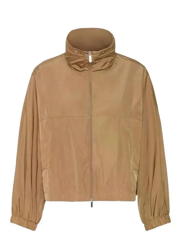 Max Mara Water-repellent Canvas Windbreaker Tobacco - Neutrals