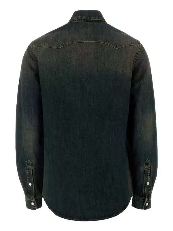 Fendi Washed Denim Shirt - Blue
