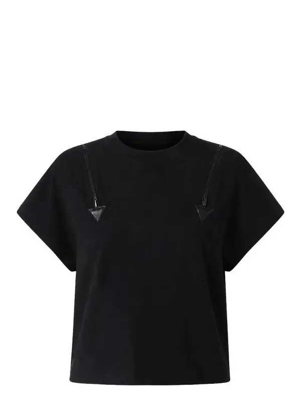 Iceberg Zip-detail T-shirt - Black