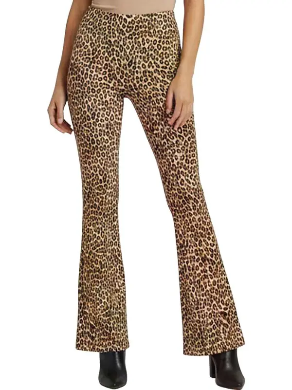 Alice + Olivia Leopard-print Flared Trousers - Neutrals