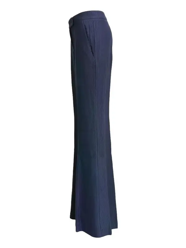 Gabriela Hearst Ribbed Flared Trousers - Blue