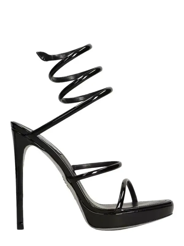 Rene Caovilla Cleo Platform Sandals - Black