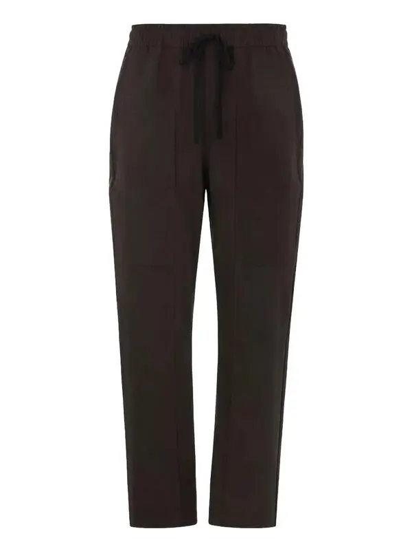 THOM KROM Drawstring-waist Panelled Trousers - Brown
