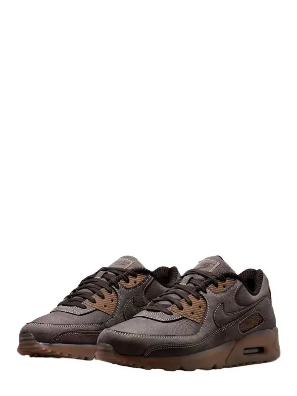 Nike Air Max 90 Contrast-stitched Sneakers - Brown