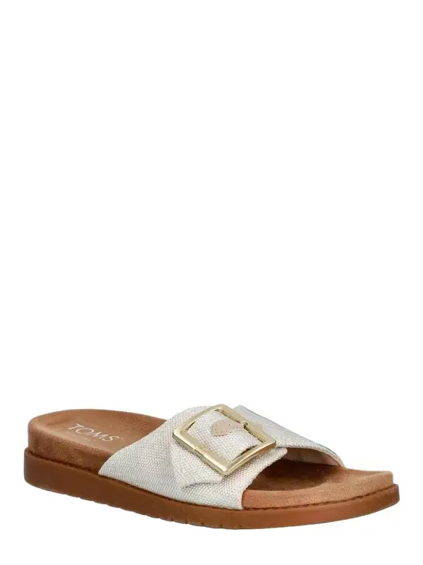 Toms Marin Buckle-detail Slides - Neutrals