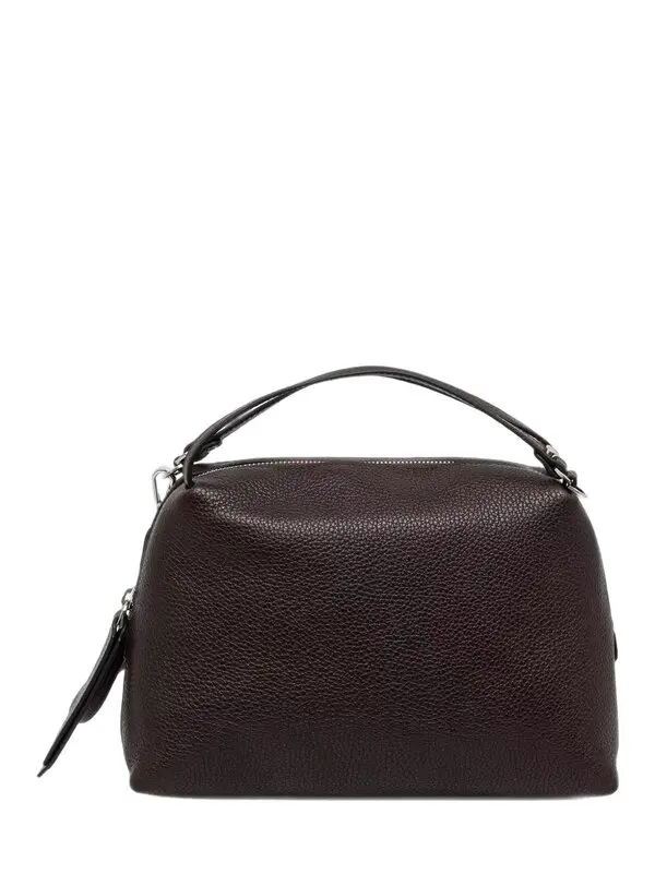 GIANNI CHIARINI Alifa Pebbled-leather Shoulder Bag - Brown