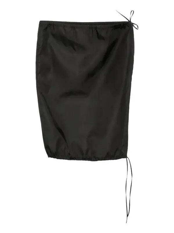Prada Drawstring Skirt - Black