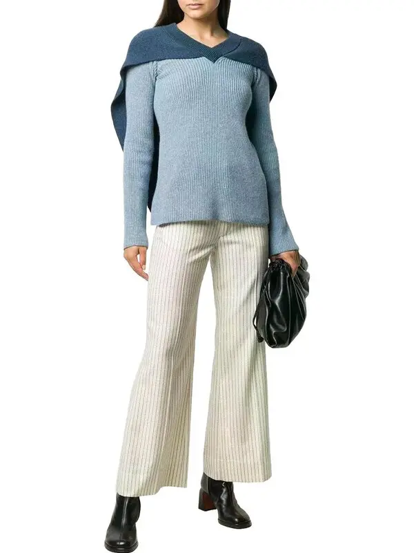JW Anderson Cape Knitted Jumper - Blue