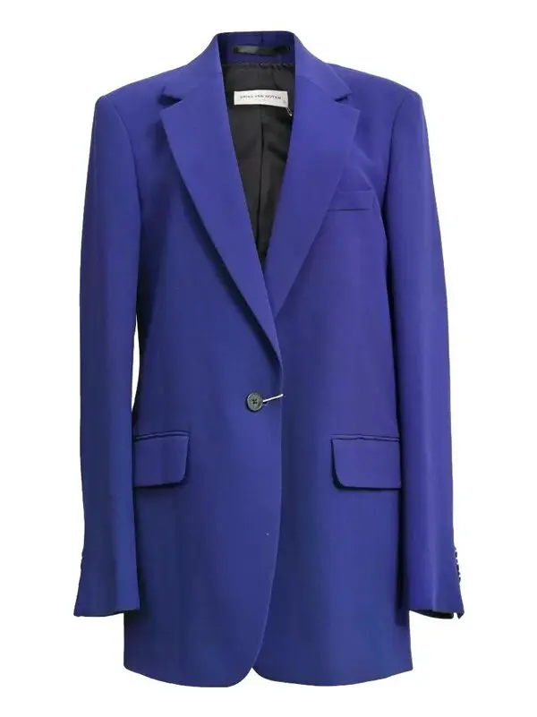 Dries Van Noten Single-breasted Blazer - Blue