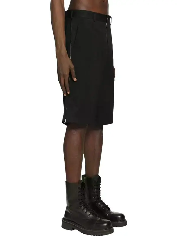 Comme Des Garçons Zip-detailed Tailored Shorts - Black