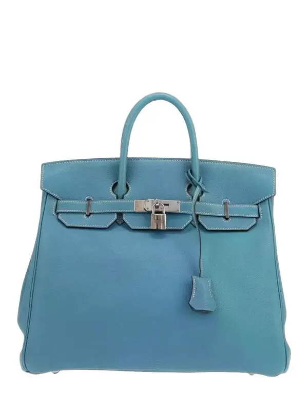 Hermès Haut À Courroies Tote Bag - Blue