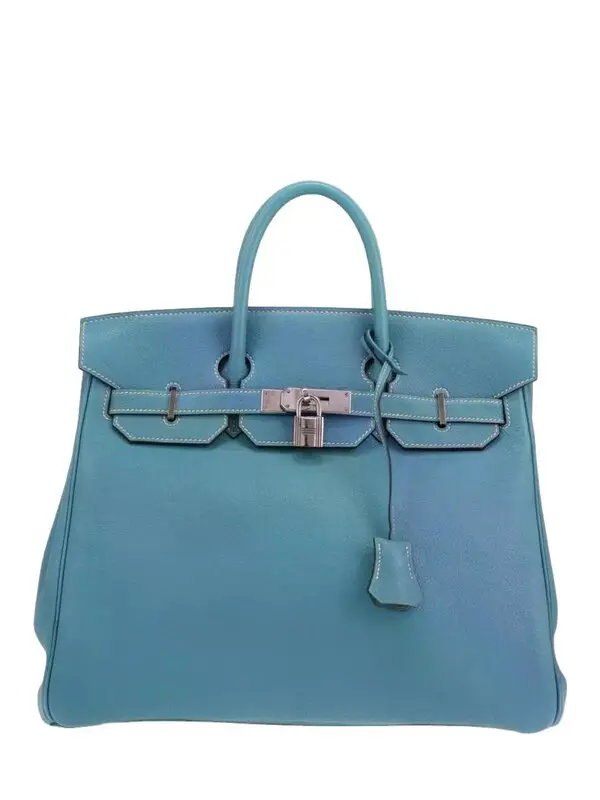 Hermès Haut À Courroies Tote Bag - Blue