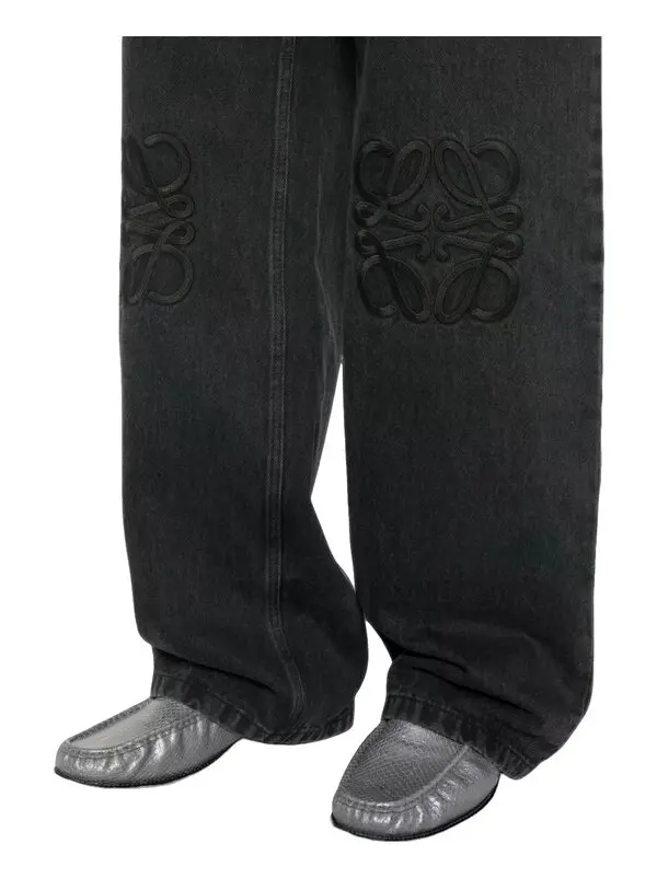 Loewe Anagram Baggy Jeans - Black