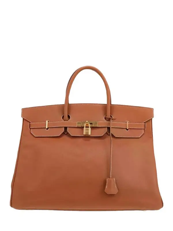 Hermès 1998 40 Birkin Tote Bag - Brown