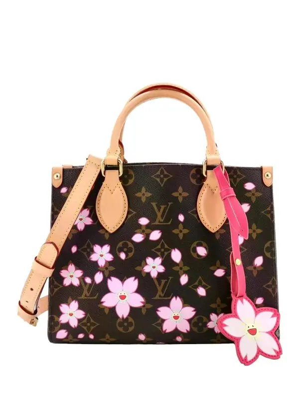LOUIS VUITTON X Takashi Murakami Limited Edition Cherry Blossom Monogram Pm Tote Bag - Brown