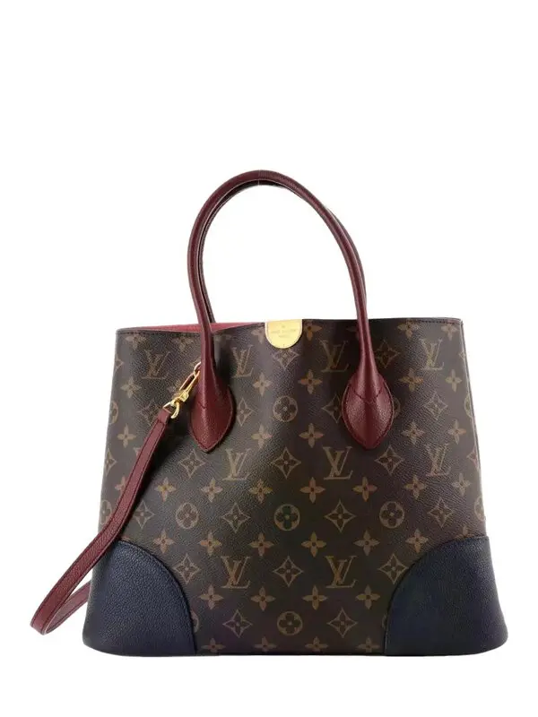 LOUIS VUITTON Monogram Canvas And Leather Flandrin Tote Bag - Blue