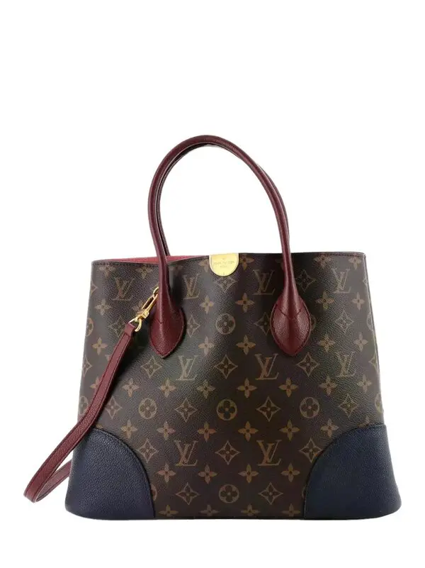 LOUIS VUITTON Monogram Canvas And Leather Flandrin Tote Bag - Blue