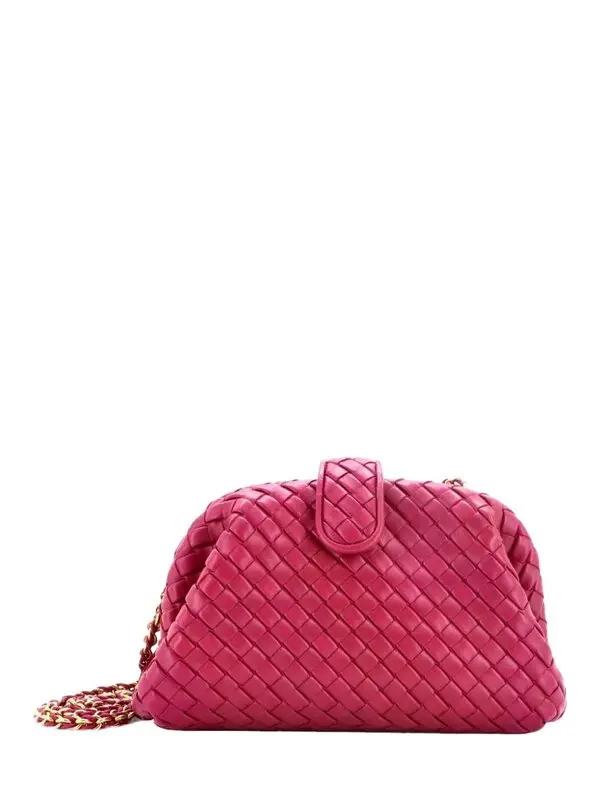 Bottega Veneta Intrecciato Nappa Teen Clutch Bag - Pink