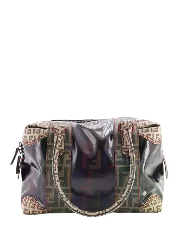 Fendi Medium Mix Tote Zucca Coated Canvas Shoulder Bag - Multicolour