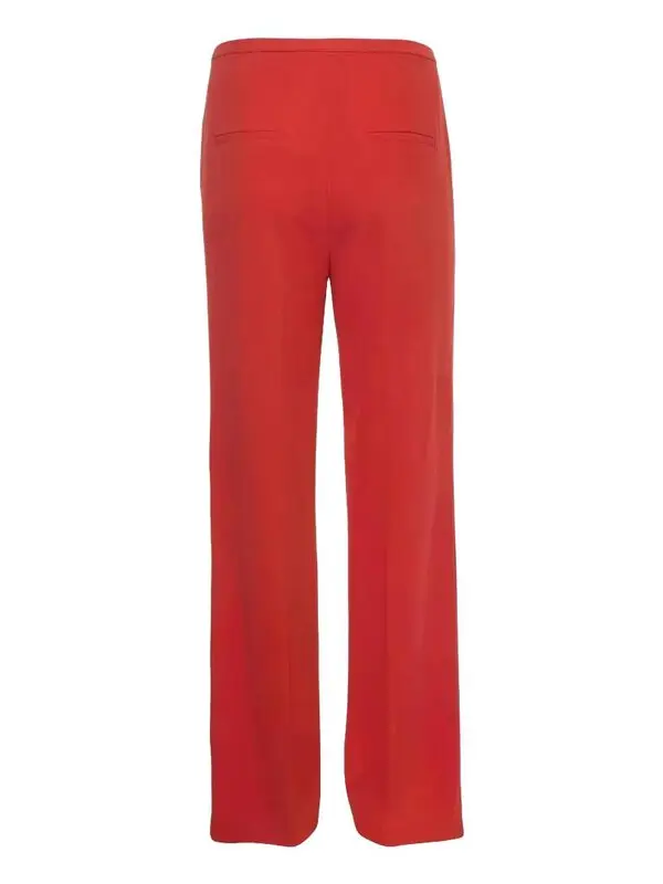 Alice + Olivia Straight-fit Crepe Trousers - Red