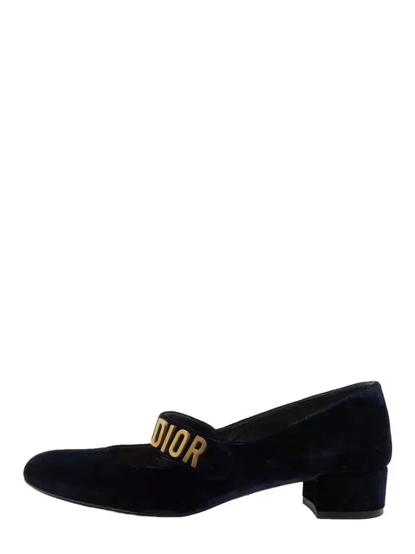 Dior Baby-d Velvet Mary Jane Pumps - Blue
