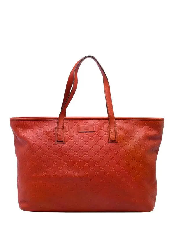 Gucci 2016-2026 Large Guccissima Tote Bag - Orange