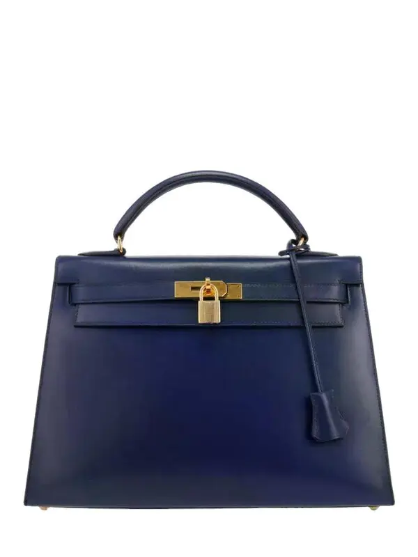 Hermès 1993 32 Kelly Tote Bag - Blue
