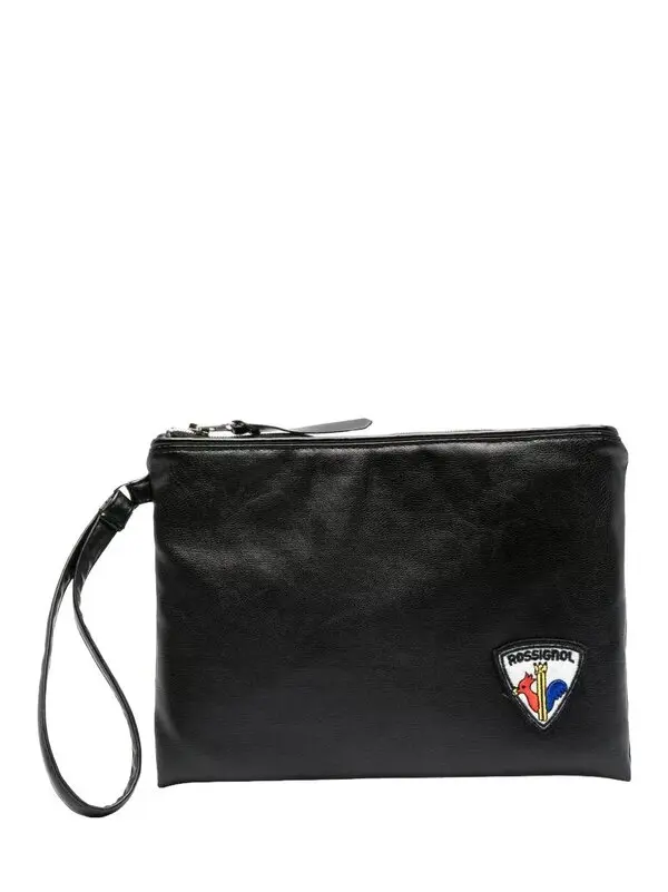 Rossignol Graphic-print Clutch Bag - Black
