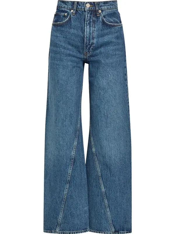 ANINE BING Brie Wide-leg Jeans - Denim