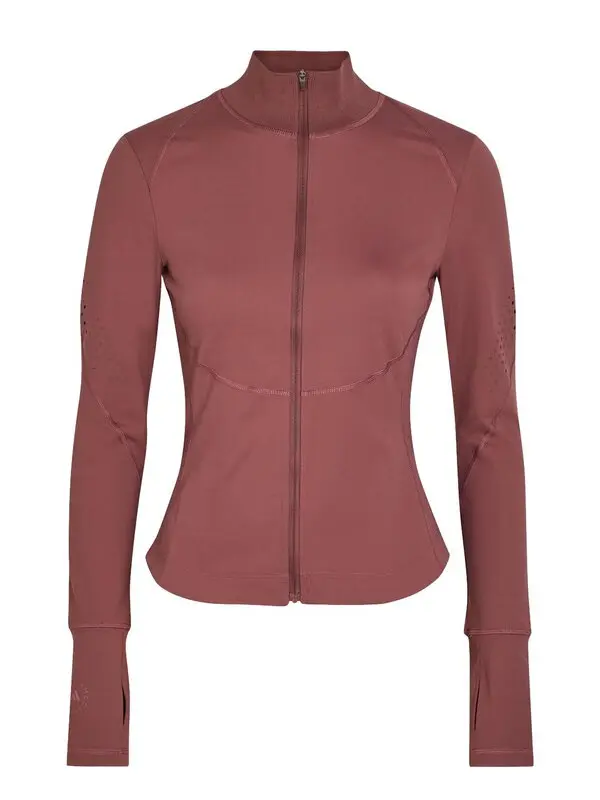 Stella McCartney Adidas X Training Perforated Midlayer Jacket - Plum